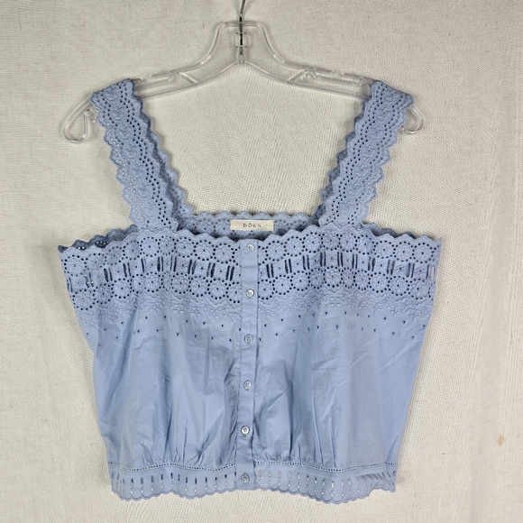 Doen | Tops | Doen Womens Medium Estelle Organic Cotton Blue Bird ...